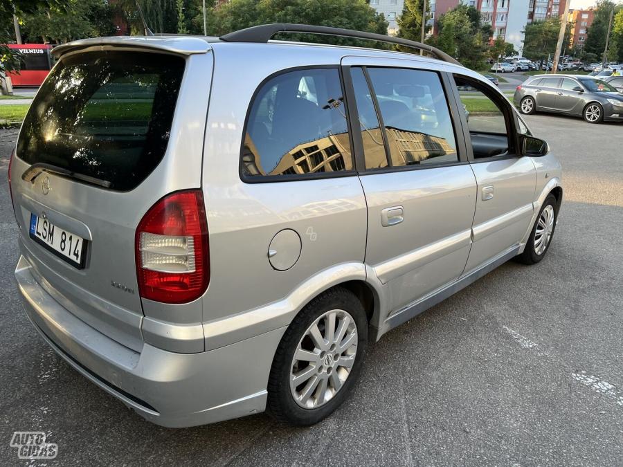 Grey Opel Zafira 2004 in Vilnius, with an engine capacity of 2.20 L and mileage of 348 thousand km for 950 €, photo 7 on AUTOMOTO.COM.LV