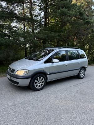 Pelēks Opel Zafira 2004 Kuldīga, ar dzinēja tilpumu 2.00 L un nobraukumu 365 tūkst. km par 1000 €, foto 4 vietnē AUTOMOTO.COM.LV