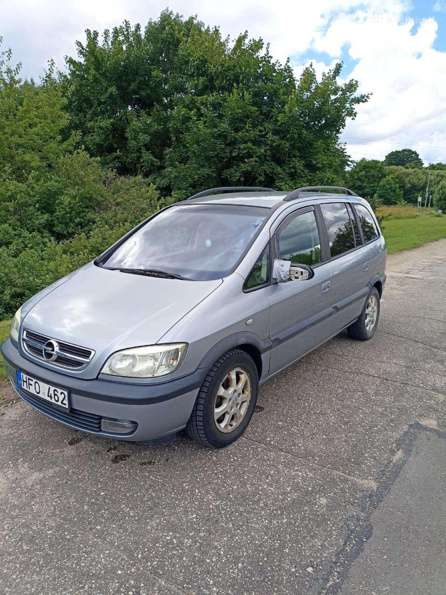 Grey Opel Zafira 2004 in Utena, with an engine capacity of 2.00 L and mileage of 255 thousand km for 300 €, photo 3 on AUTOMOTO.COM.LV