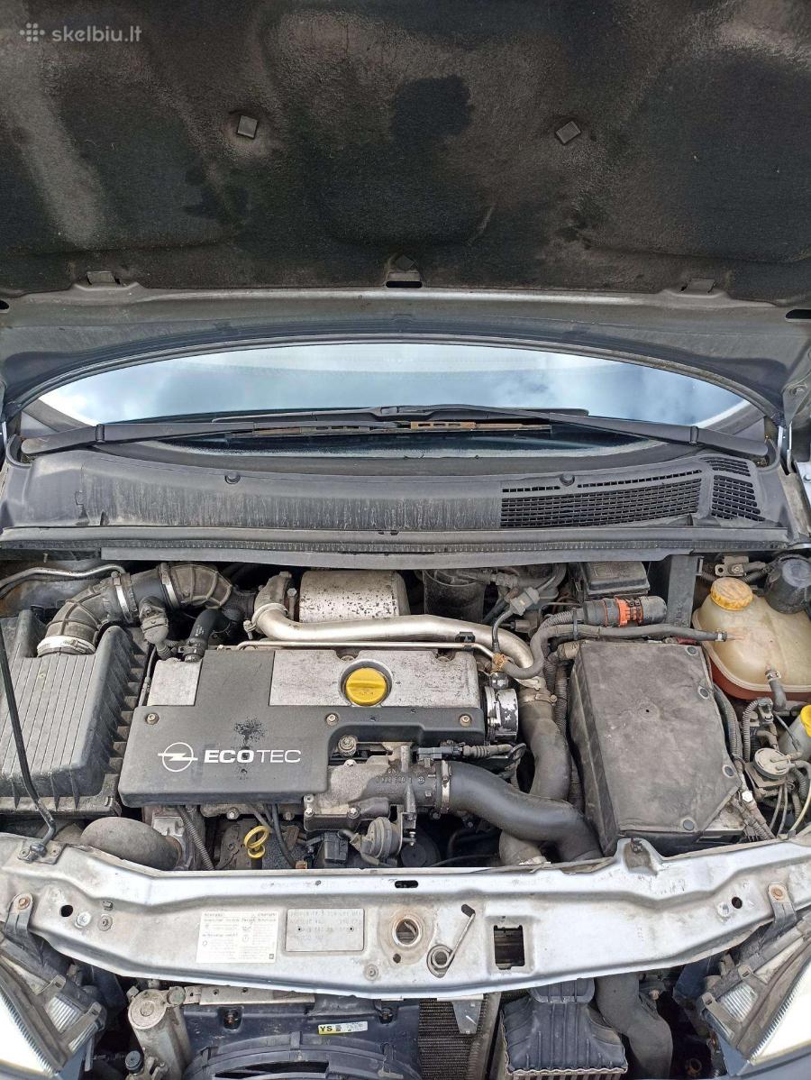 Grey Opel Zafira 2004 in Utena, with an engine capacity of 2.00 L and mileage of 255 thousand km for 300 €, photo 9 on AUTOMOTO.COM.LV