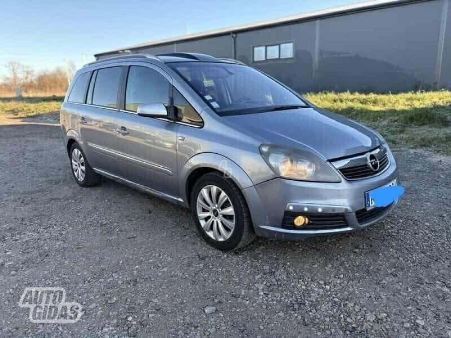Grey Opel Zafira 2005 in Vilnius, with an engine capacity of 1.90 L and mileage of 240 thousand km for 1450 €, photo 2 on AUTOMOTO.COM.LV