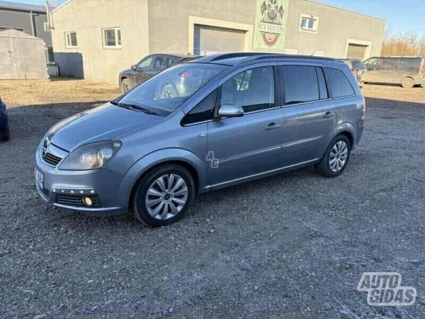Grey Opel Zafira 2005 in Vilnius, with an engine capacity of 1.90 L and mileage of 240 thousand km for 1550 €, photo 3 on AUTOMOTO.COM.LV