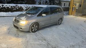 Pelēks Opel Zafira 2005 Viļņa, ar dzinēja tilpumu 2.20 L un nobraukumu 281 tūkst. km par 1100 €, foto  vietnē AUTOMOTO.COM.LV