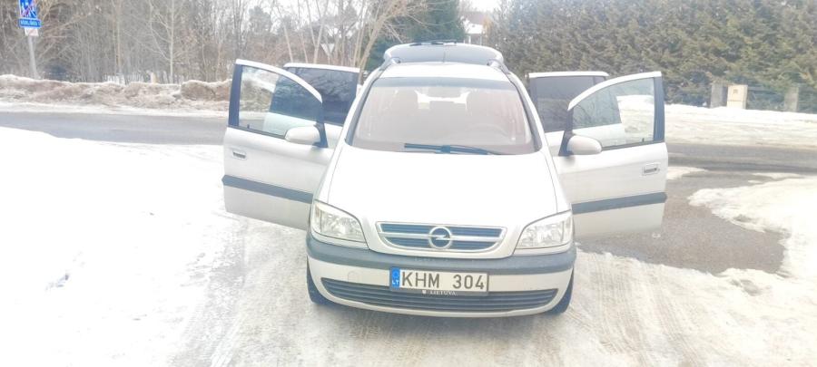 Pelēks Opel Zafira 2005 Viļņa, ar dzinēja tilpumu 2.00 L un nobraukumu 315 tūkst. km par 1390 €, foto 13 vietnē AUTOMOTO.COM.LV