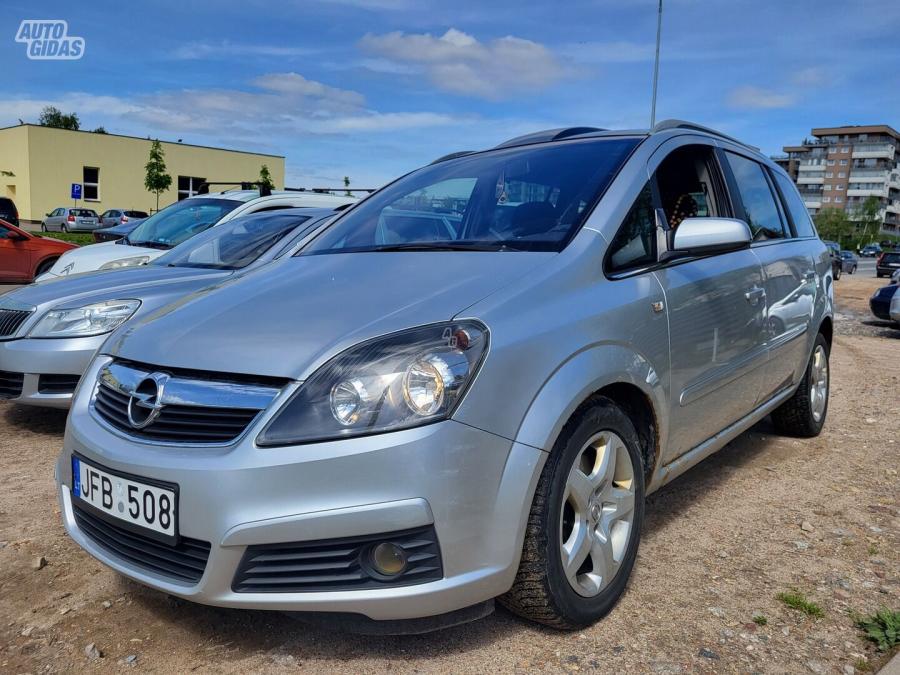Grey Opel Zafira 2005 in Vilnius, with an engine capacity of 1.90 L and mileage of 275 thousand km for 550 €, photo 4 on AUTOMOTO.COM.LV