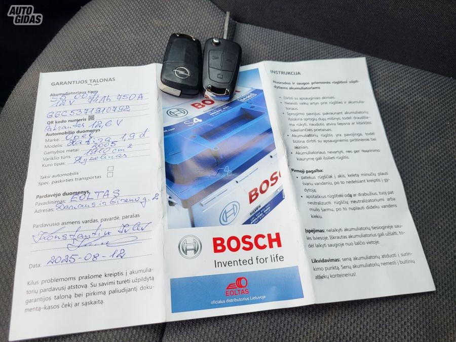 Серый Опель Зафира 2005 в Вильнюс, объемом двигателя 1.90 л и пробегом 275 тыс. км за 550 €, фото 14 на AUTOMOTO.COM.LV