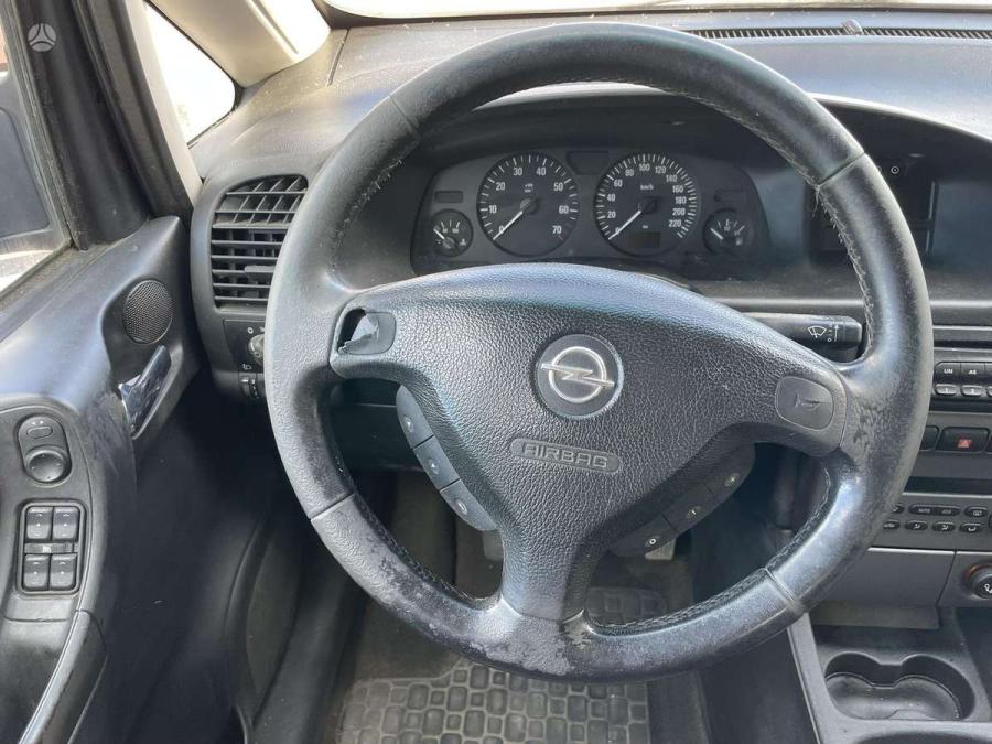 Grey Opel Zafira 2005 in Kaunas, with an engine capacity of 1.60 L and mileage of 316 thousand km for 690 €, photo 12 on AUTOMOTO.COM.LV