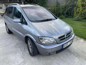 Grey Opel Zafira 2005 in Prienai, with an engine capacity of 2.00 L and mileage of 248 thousand km for 800 €, photo  on AUTOMOTO.COM.LV