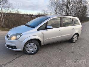 Grey Opel Zafira 2006 in Jekabpils, with an engine capacity of 1.60 L and mileage of 258 thousand km for 1300 €, photo  on AUTOMOTO.COM.LV