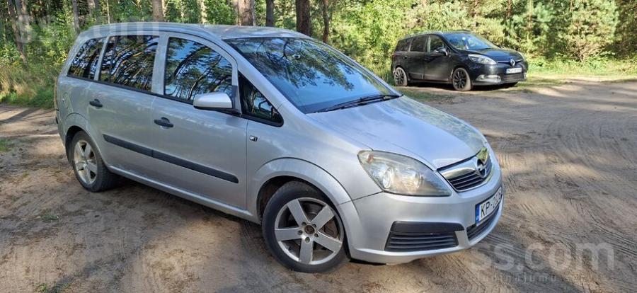 Grey Opel Zafira 2006 in Daugavpils, with an engine capacity of 1.90 L and mileage of 355 thousand km for 1450 €, photo 6 on AUTOMOTO.COM.LV