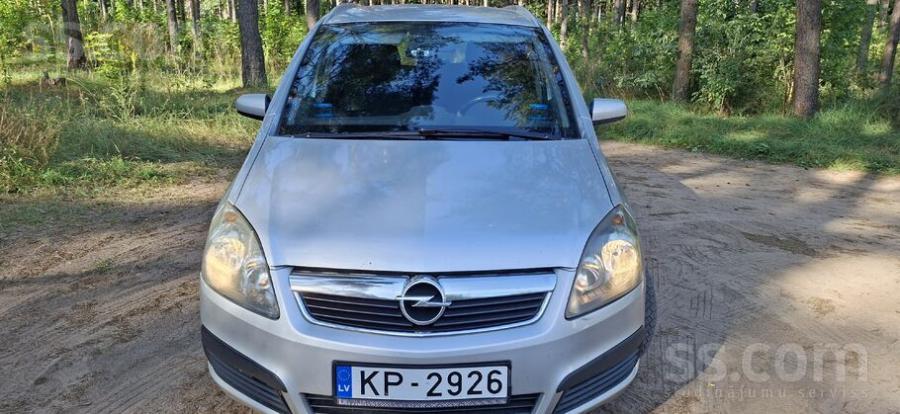 Grey Opel Zafira 2006 in Daugavpils, with an engine capacity of 1.90 L and mileage of 355 thousand km for 1450 €, photo 7 on AUTOMOTO.COM.LV
