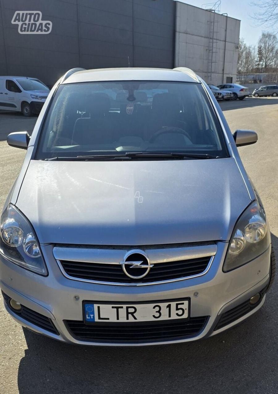 Pelēks Opel Zafira 2007 Šauļi, ar dzinēja tilpumu 1.90 L un nobraukumu 304 tūkst. km par 1600 €, foto 1 vietnē AUTOMOTO.COM.LV