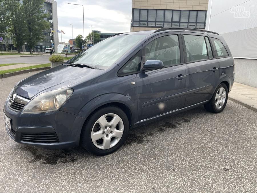 Grey Opel Zafira 2007 in Vilnius, with an engine capacity of 1.90 L and mileage of 230 thousand km for 1800 €, photo 7 on AUTOMOTO.COM.LV