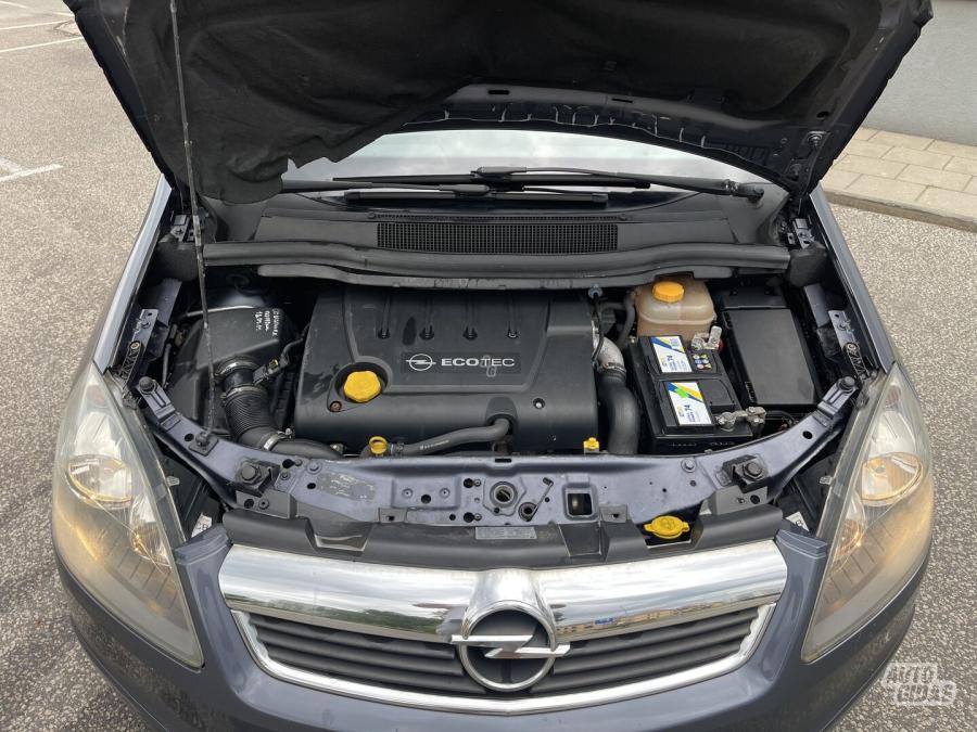 Grey Opel Zafira 2007 in Vilnius, with an engine capacity of 1.90 L and mileage of 230 thousand km for 1800 €, photo 34 on AUTOMOTO.COM.LV