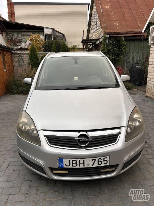 Grey Opel Zafira 2007 in Kaunas, with an engine capacity of 1.90 L and mileage of 281 thousand km for 1200 €, photo 1 on AUTOMOTO.COM.LV
