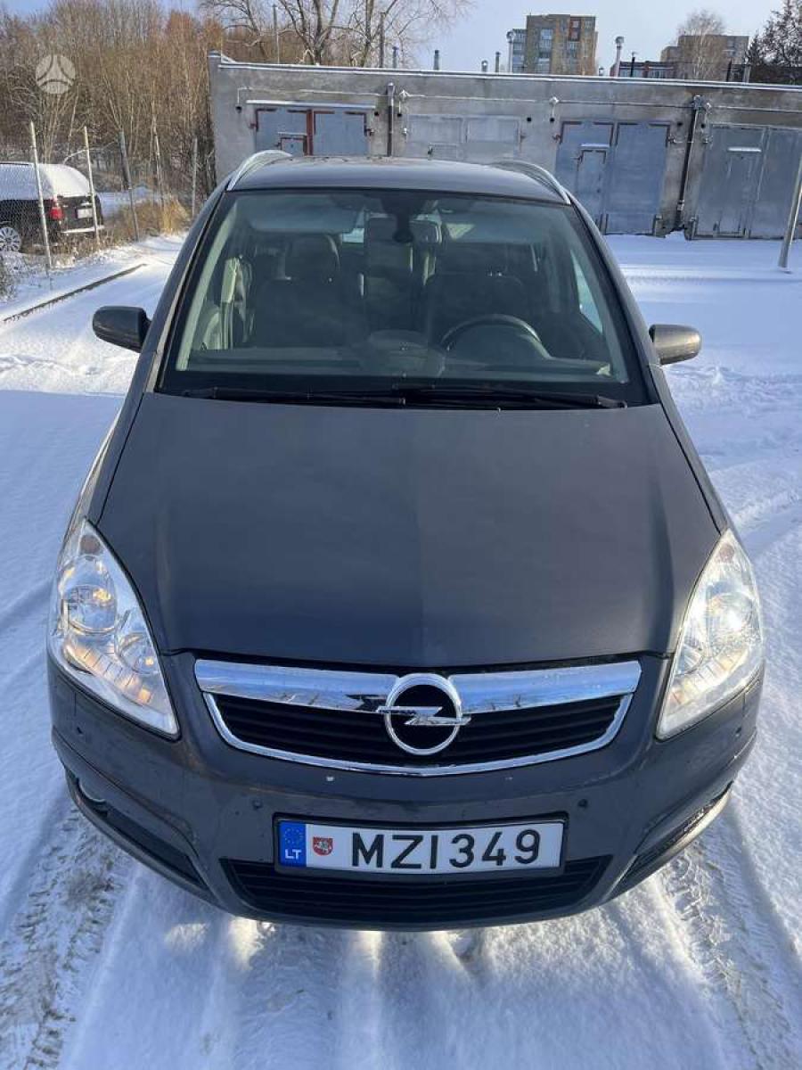 Pelēks Opel Zafira 2009 Panevēža, ar dzinēja tilpumu 1.80 L un nobraukumu 285 tūkst. km par 1999 €, foto 5 vietnē AUTOMOTO.COM.LV