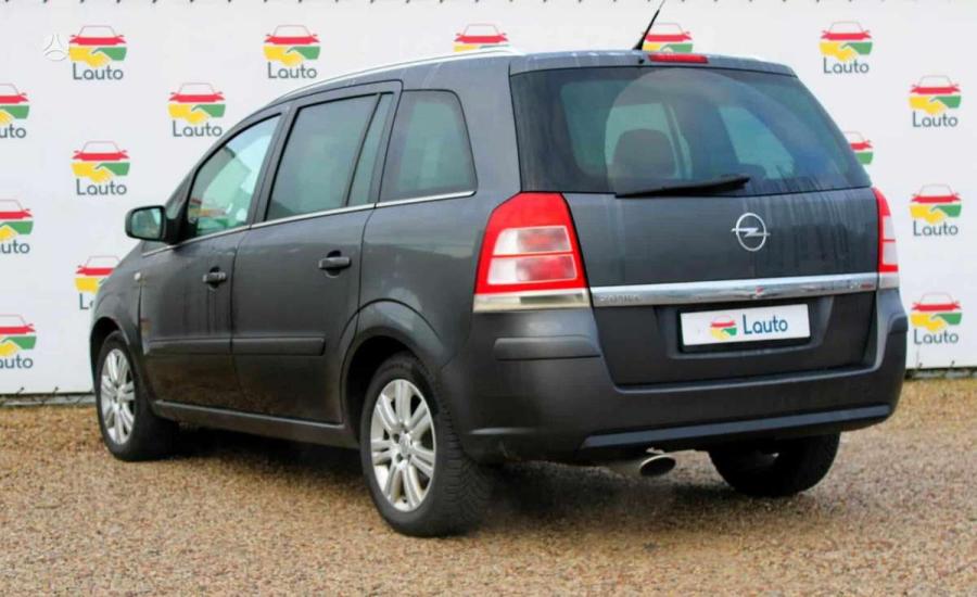 Pelēks Opel Zafira 2009 Viļņa, ar dzinēja tilpumu 2.00 L un nobraukumu 239 tūkst. km par 3990 €, foto 4 vietnē AUTOMOTO.COM.LV
