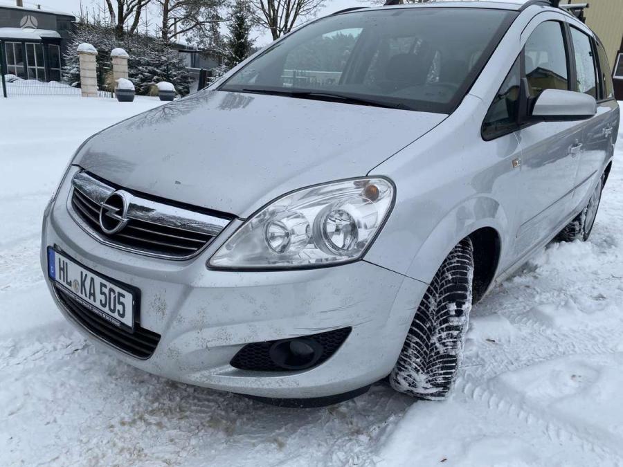 Pelēks Opel Zafira 2009 Šilutė, ar dzinēja tilpumu 1.60 L un nobraukumu 183 tūkst. km par 1950 €, foto 8 vietnē AUTOMOTO.COM.LV