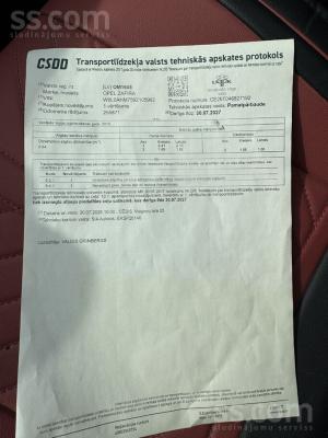 Серый Опель Зафира 2009 в Цесис, объемом двигателя 1.70 л и пробегом 0 тыс. км за 2500 €, фото 21 на AUTOMOTO.COM.LV