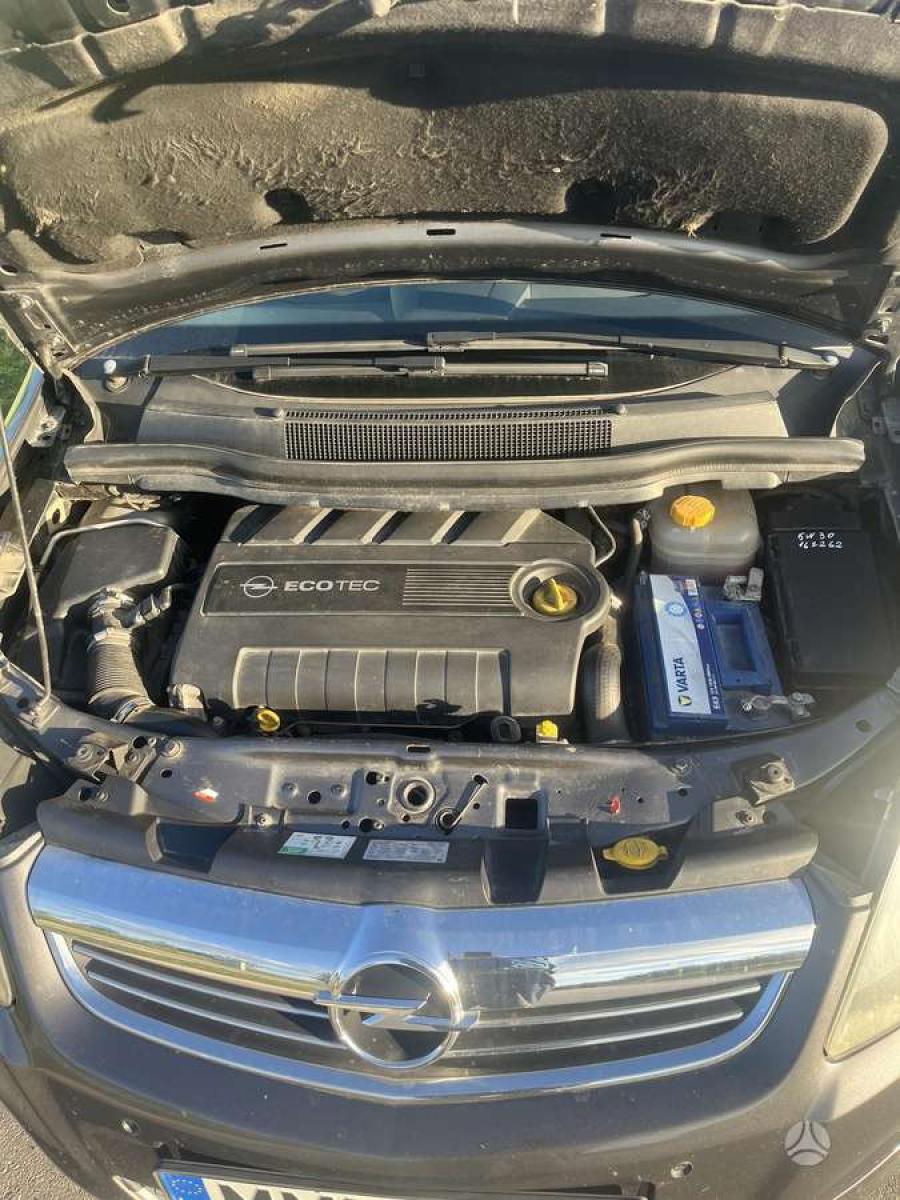 Grey Opel Zafira 2010 in Vilnius, with an engine capacity of 1.91 L and mileage of 191 thousand km for 2700 €, photo 6 on AUTOMOTO.COM.LV