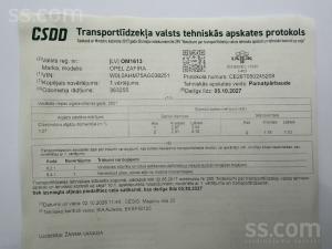 Grey Opel Zafira 2010 in Cesis, with an engine capacity of 1.70 L and mileage of 0 thousand km for 2200 €, photo 18 on AUTOMOTO.COM.LV