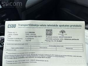 Pelēks Opel Zafira 2011 Limbaži, ar dzinēja tilpumu 1.80 L un nobraukumu 193 tūkst. km par 4950 €, foto 24 vietnē AUTOMOTO.COM.LV