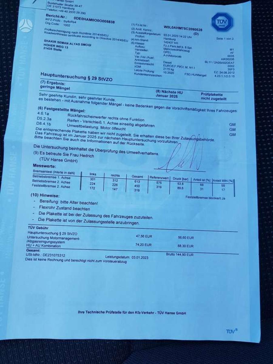 Grey Opel Zafira 2012 in Marijampole, with an engine capacity of 1.69 L and mileage of 204 thousand km for 3850 €, photo 17 on AUTOMOTO.COM.LV