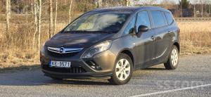Grey Opel Zafira 2015 in Riga, with an engine capacity of 1.40 L and mileage of 136 thousand km for 7400 €, photo  on AUTOMOTO.COM.LV