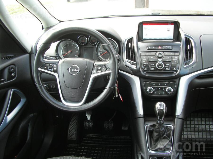 Grey Opel Zafira 2016 in Riga, with an engine capacity of 1.60 L and mileage of 0 thousand km for 6350 €, photo 15 on AUTOMOTO.COM.LV