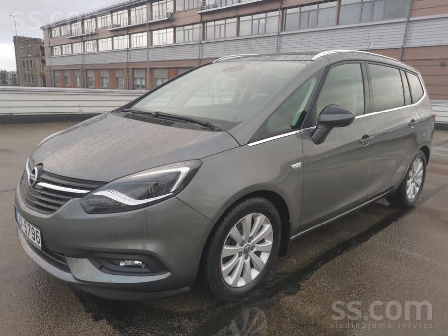 Pelēks Opel Zafira 2018 Rīga, ar dzinēja tilpumu 2.00 L un nobraukumu 92 tūkst. km par 15950 €, foto 1 vietnē AUTOMOTO.COM.LV