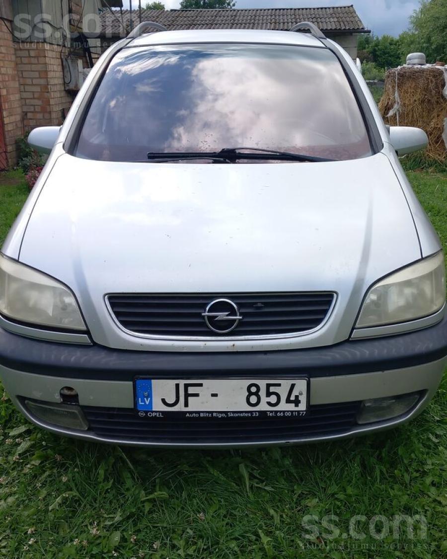 Pelēks Opel Zafira 2002 Dobele, ar dzinēja tilpumu 2.20 L un nobraukumu 417 tūkst. km par 900 €, foto 1 vietnē AUTOMOTO.COM.LV