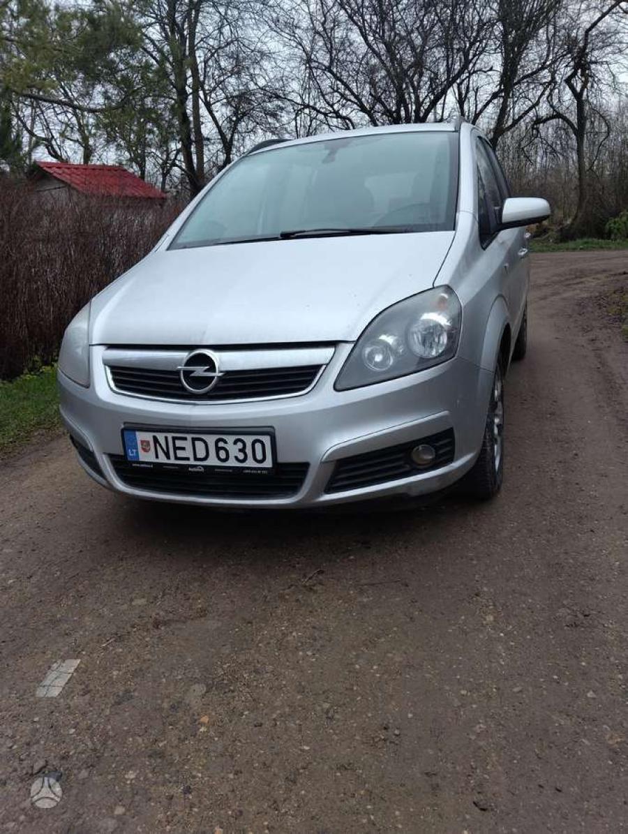 Pelēks Opel Zafira 2006 Viļņa, ar dzinēja tilpumu 2.20 L un nobraukumu 250 tūkst. km par 1950 €, foto 1 vietnē AUTOMOTO.COM.LV