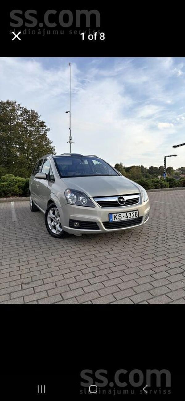 Grey Opel Zafira 2006 in Aizkraukle, with an engine capacity of 1.90 L and mileage of 270 thousand km for 1200 €, photo 1 on AUTOMOTO.COM.LV