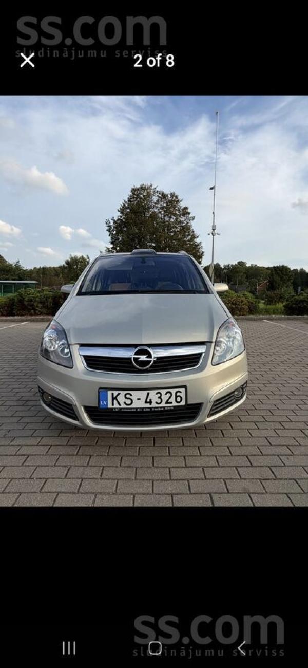 Grey Opel Zafira 2006 in Aizkraukle, with an engine capacity of 1.90 L and mileage of 270 thousand km for 1200 €, photo 3 on AUTOMOTO.COM.LV