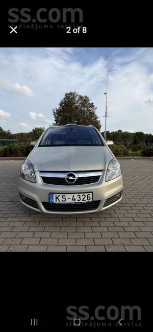 Grey Opel Zafira 2006 in Aizkraukle, with an engine capacity of 1.90 L and mileage of 270 thousand km for 1200 €, photo 3 on AUTOMOTO.COM.LV