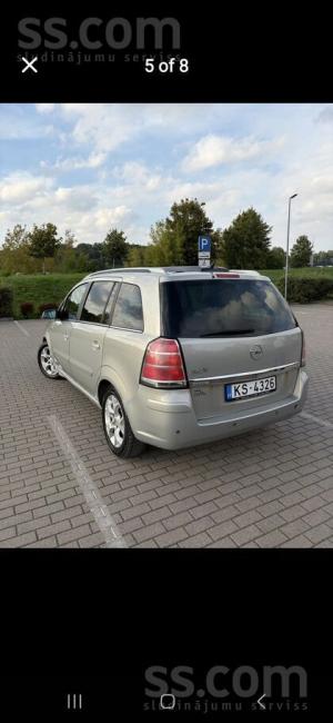 Grey Opel Zafira 2006 in Aizkraukle, with an engine capacity of 1.90 L and mileage of 270 thousand km for 1200 €, photo 6 on AUTOMOTO.COM.LV