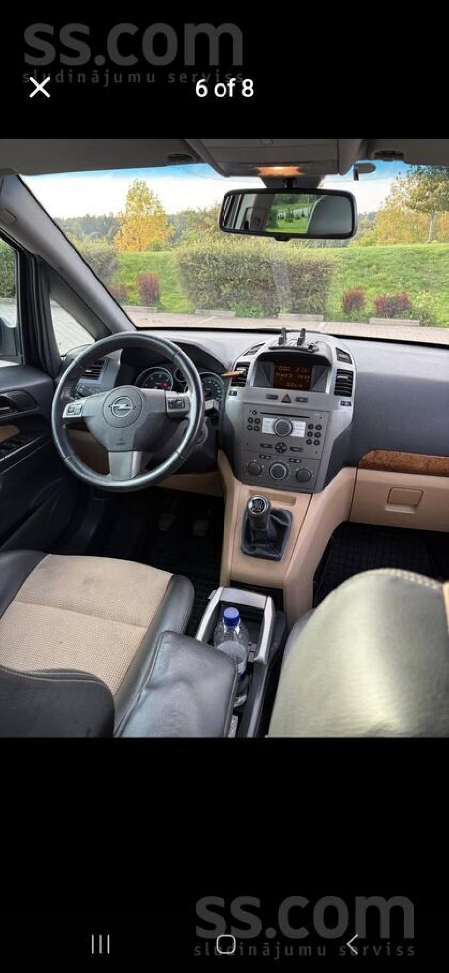 Grey Opel Zafira 2006 in Aizkraukle, with an engine capacity of 1.90 L and mileage of 270 thousand km for 1200 €, photo 7 on AUTOMOTO.COM.LV