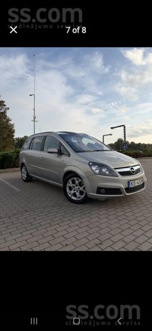 Grey Opel Zafira 2006 in Aizkraukle, with an engine capacity of 1.90 L and mileage of 270 thousand km for 1200 €, photo 8 on AUTOMOTO.COM.LV