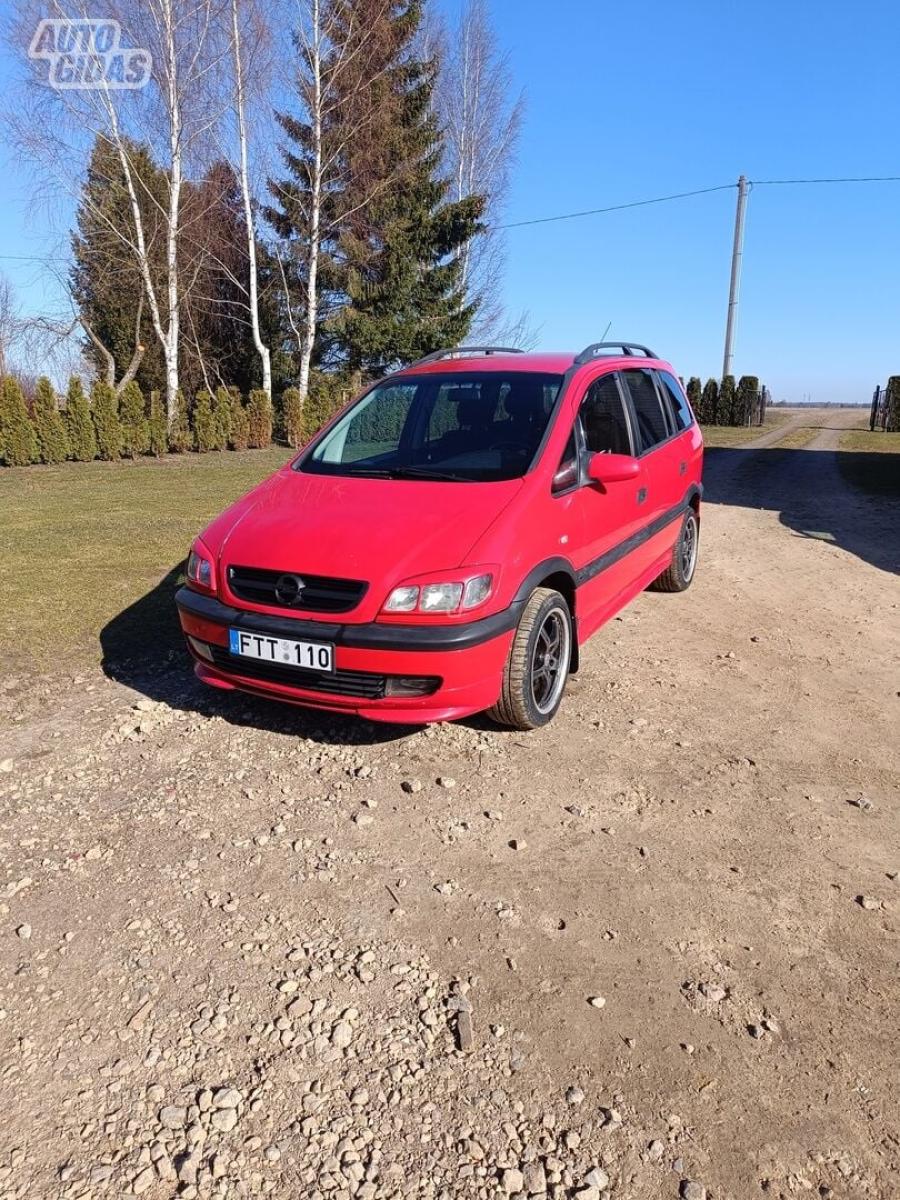 Opel Zafira 1999 Šakiai, ar dzinēja tilpumu 1.80 L un nobraukumu 312 tūkst. km par 666 €, foto 1 vietnē AUTOMOTO.COM.LV