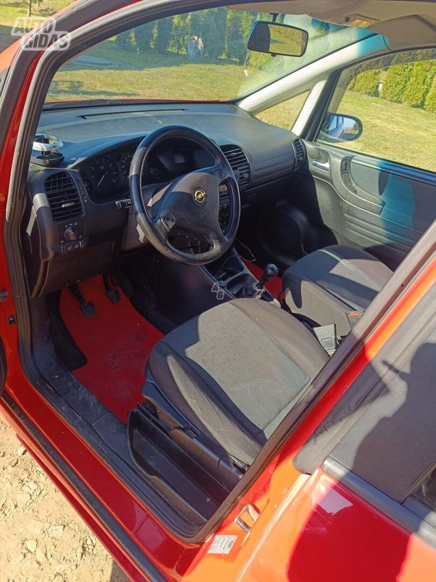 Opel Zafira 1999 Šakiai, ar dzinēja tilpumu 1.80 L un nobraukumu 312 tūkst. km par 666 €, foto 10 vietnē AUTOMOTO.COM.LV