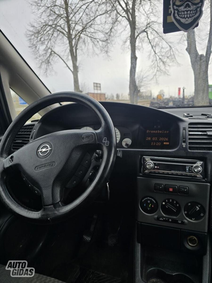 Opel Zafira 2001 Šauļi, ar dzinēja tilpumu 2.00 L un nobraukumu 330 tūkst. km par 799 €, foto 6 vietnē AUTOMOTO.COM.LV