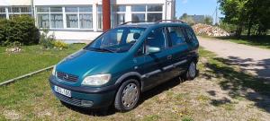 Opel Zafira 2001 Telšiai, ar dzinēja tilpumu 2.00 L un nobraukumu 2 tūkst. km par 850 €, foto  vietnē AUTOMOTO.COM.LV