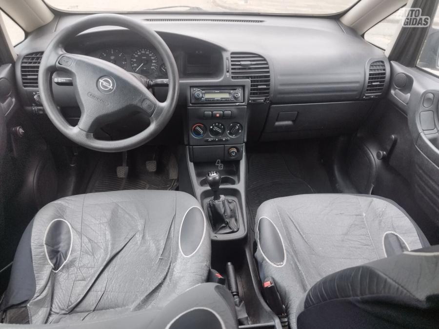 Opel Zafira 2001 Mažeikiai, ar dzinēja tilpumu 2.00 L un nobraukumu 300 tūkst. km par 600 €, foto 7 vietnē AUTOMOTO.COM.LV