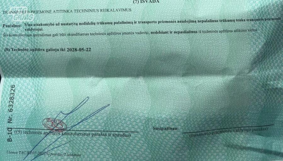 Опель Зафира 2002 в Укмерге, объемом двигателя 2.00 л и пробегом 325 тыс. км за 900 €, фото 9 на AUTOMOTO.COM.LV
