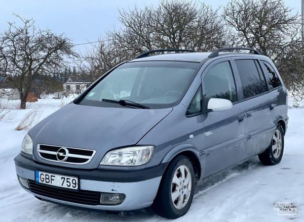 Opel Zafira 2003 Raseiniai, ar dzinēja tilpumu 2.00 L un nobraukumu 300 tūkst. km par 399 €, foto 1 vietnē AUTOMOTO.COM.LV