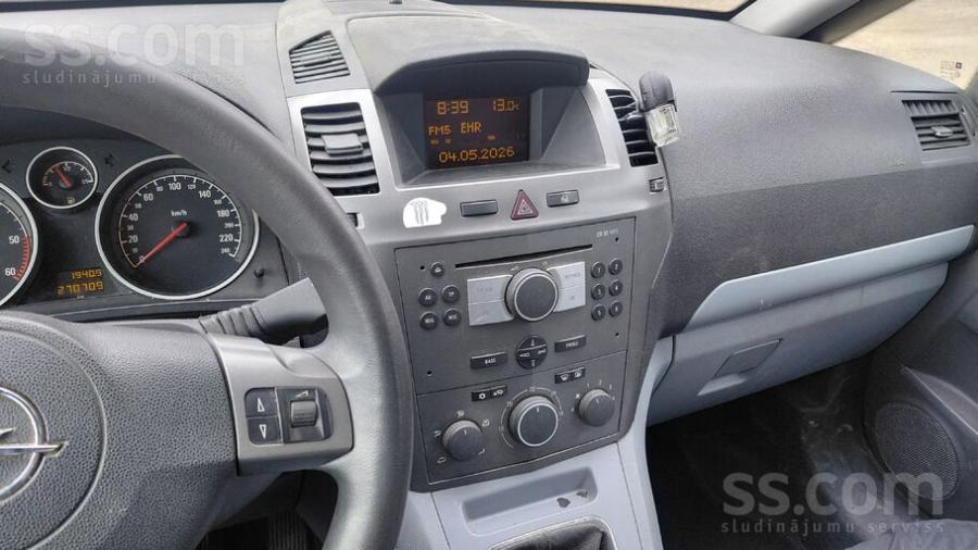 Opel Zafira 2006 Kuldīga, ar dzinēja tilpumu 1.90 L un nobraukumu 270 tūkst. km par 1100 €, foto 6 vietnē AUTOMOTO.COM.LV