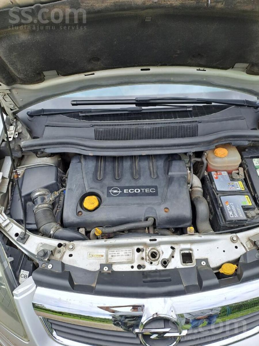Opel Zafira 2006 Balvi, ar dzinēja tilpumu 1.90 L un nobraukumu 271 tūkst. km par 1350 €, foto 12 vietnē AUTOMOTO.COM.LV