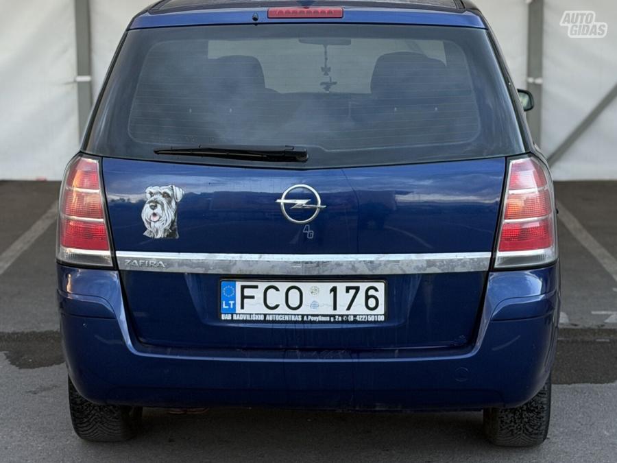 Opel Zafira 2007 Kauņa, ar dzinēja tilpumu 1.90 L un nobraukumu 235 tūkst. km par 1300 €, foto 8 vietnē AUTOMOTO.COM.LV
