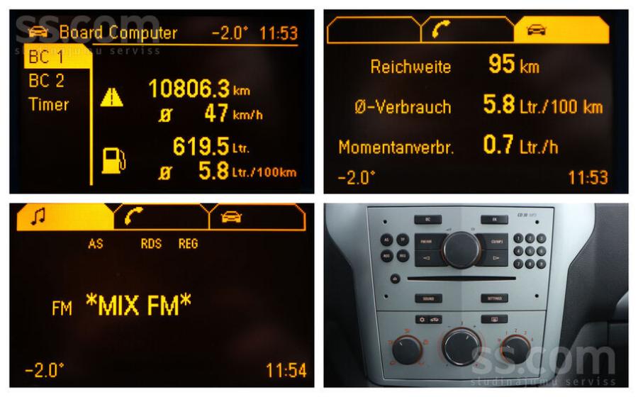 Опель Зафира 2009 в Рига, объемом двигателя 1.70 л и пробегом 218 тыс. км за 3350 €, фото 34 на AUTOMOTO.COM.LV