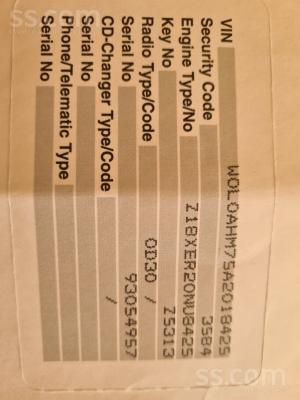 Opel Zafira 2009 Ludza, ar dzinēja tilpumu 1.80 L un nobraukumu 0 tūkst. km par 2750 €, foto 8 vietnē AUTOMOTO.COM.LV